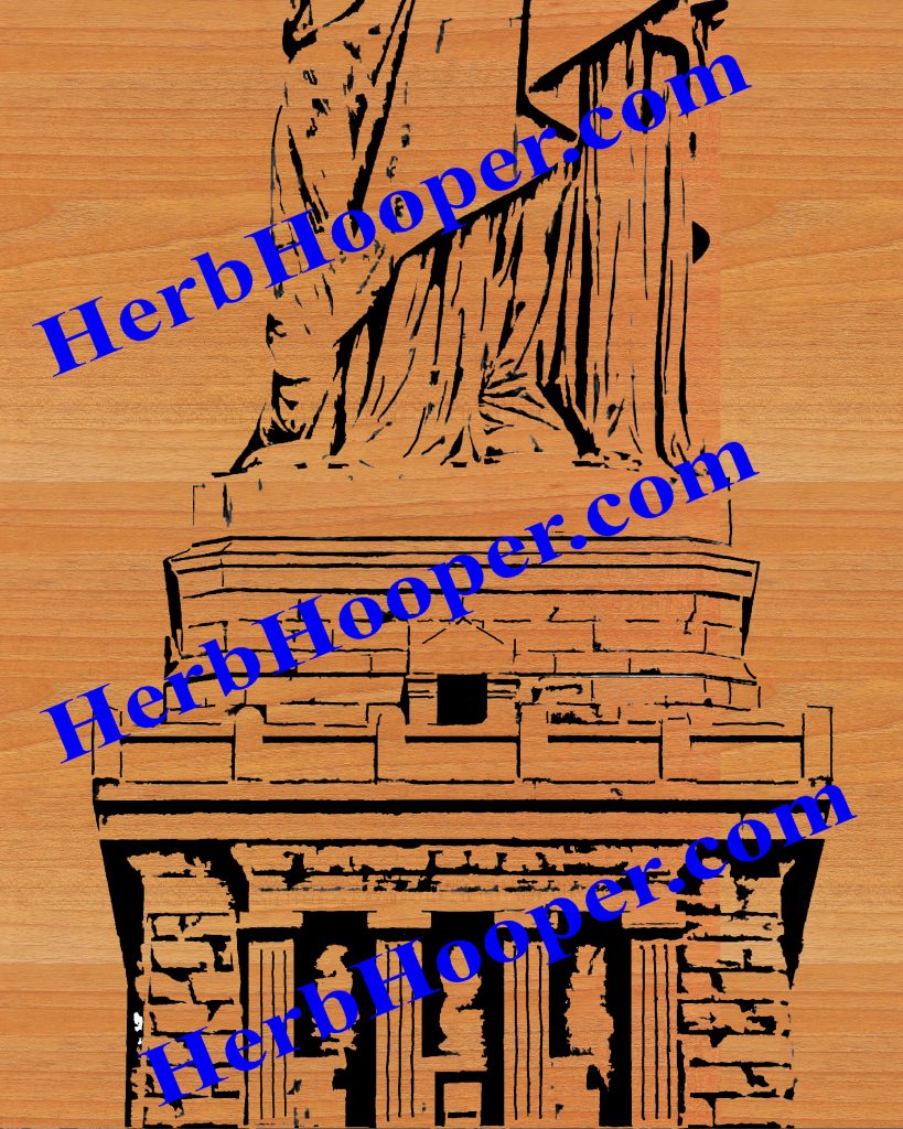 Lady Liberty 3 part Pattern - Herb's Scrolling Station