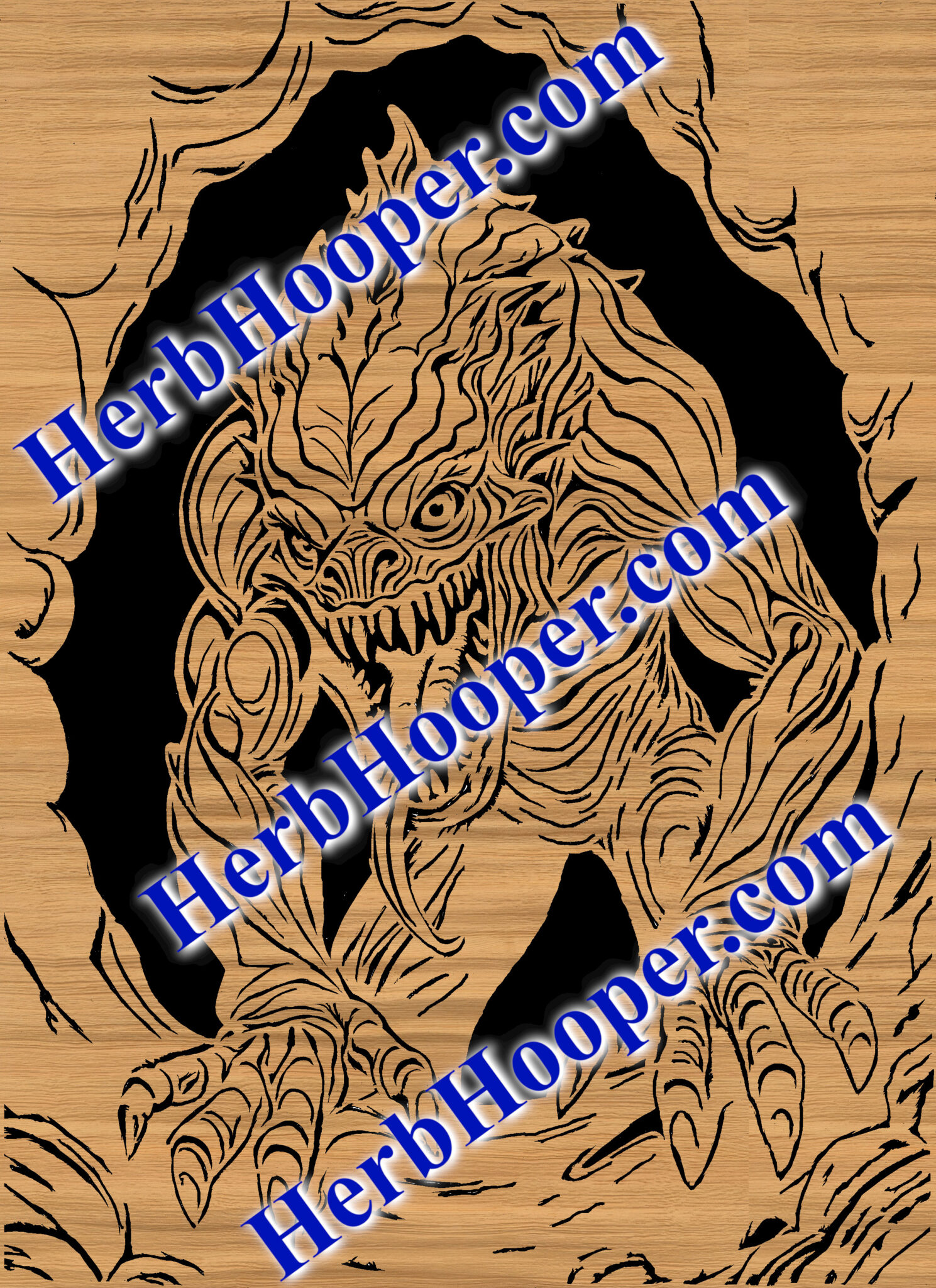 Cave Monster Pattern - Herb's Scrolling Station